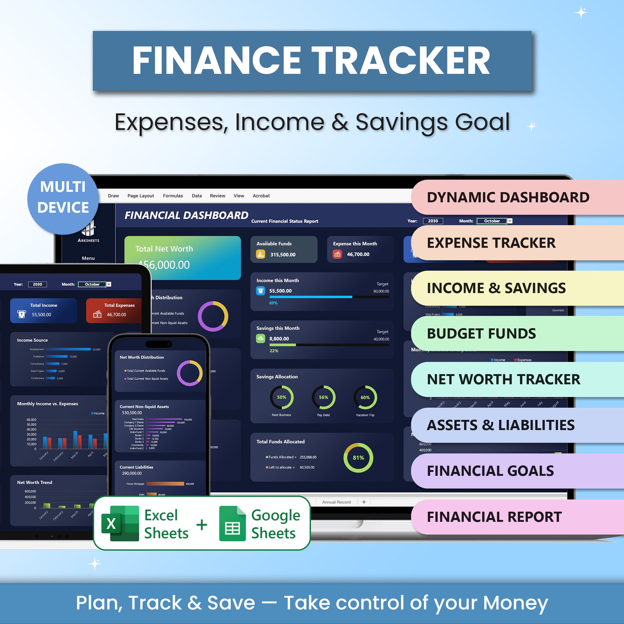 Finance Tracker – ArkSheets